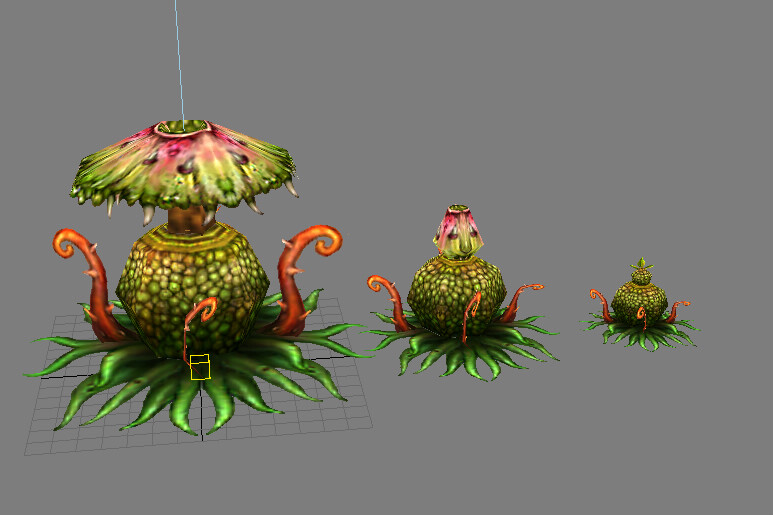 ArtStation - Game Model Arena - poison spore 01 | Game Assets