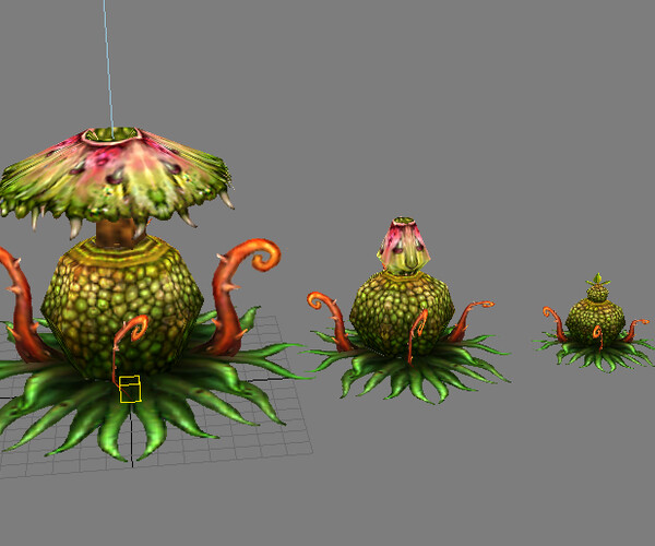 ArtStation - Game Model Arena - poison spore 01 | Game Assets