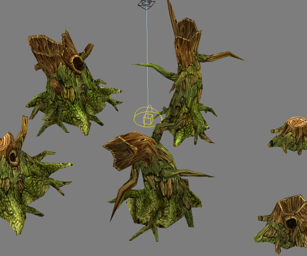 ArtStation - Game Model Arena - stump 01 | Game Assets