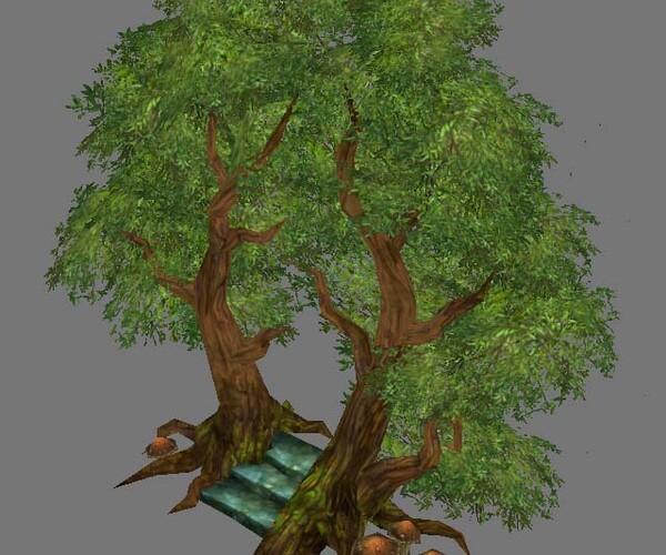 ArtStation - Game Model Arena - Tree City Portal 01 | Game Assets