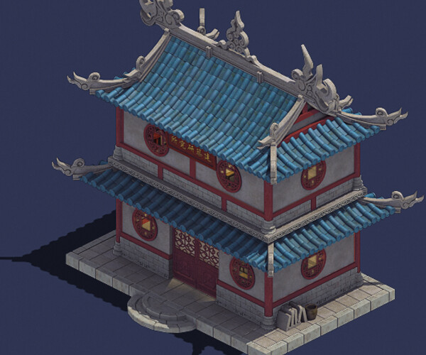 ArtStation - Gang - building institute | Game Assets