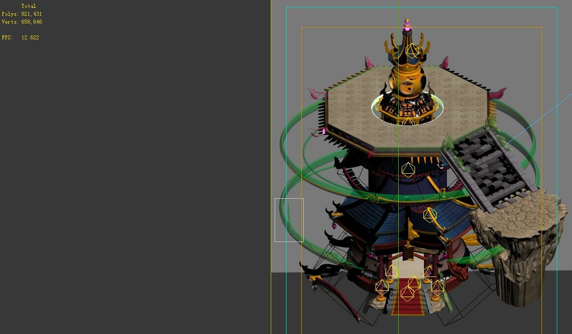 ArtStation - model - Bi La City - Palace sightseeing platform | Game Assets