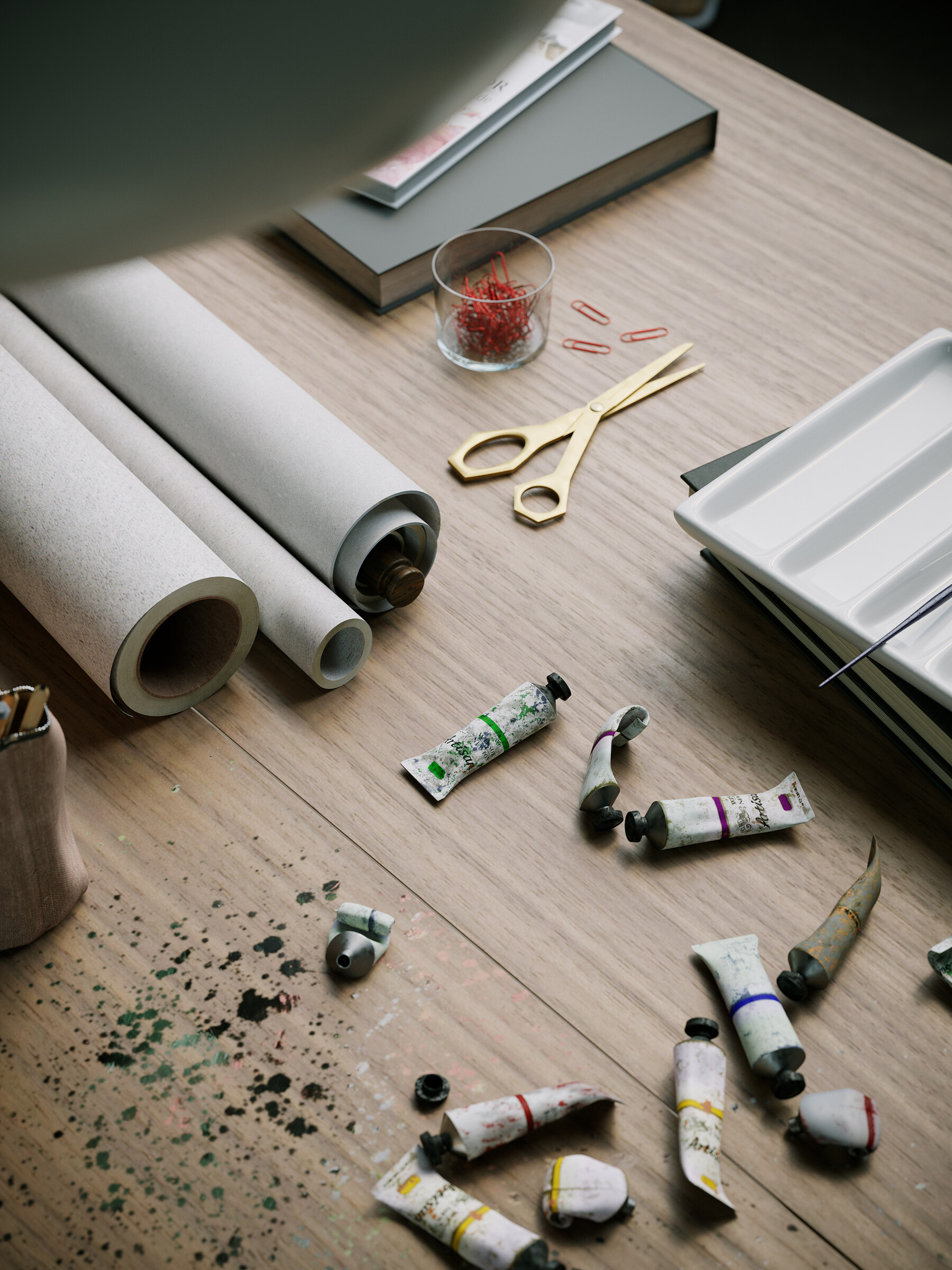 ArtStation - Watercolor room interior scene | Resources