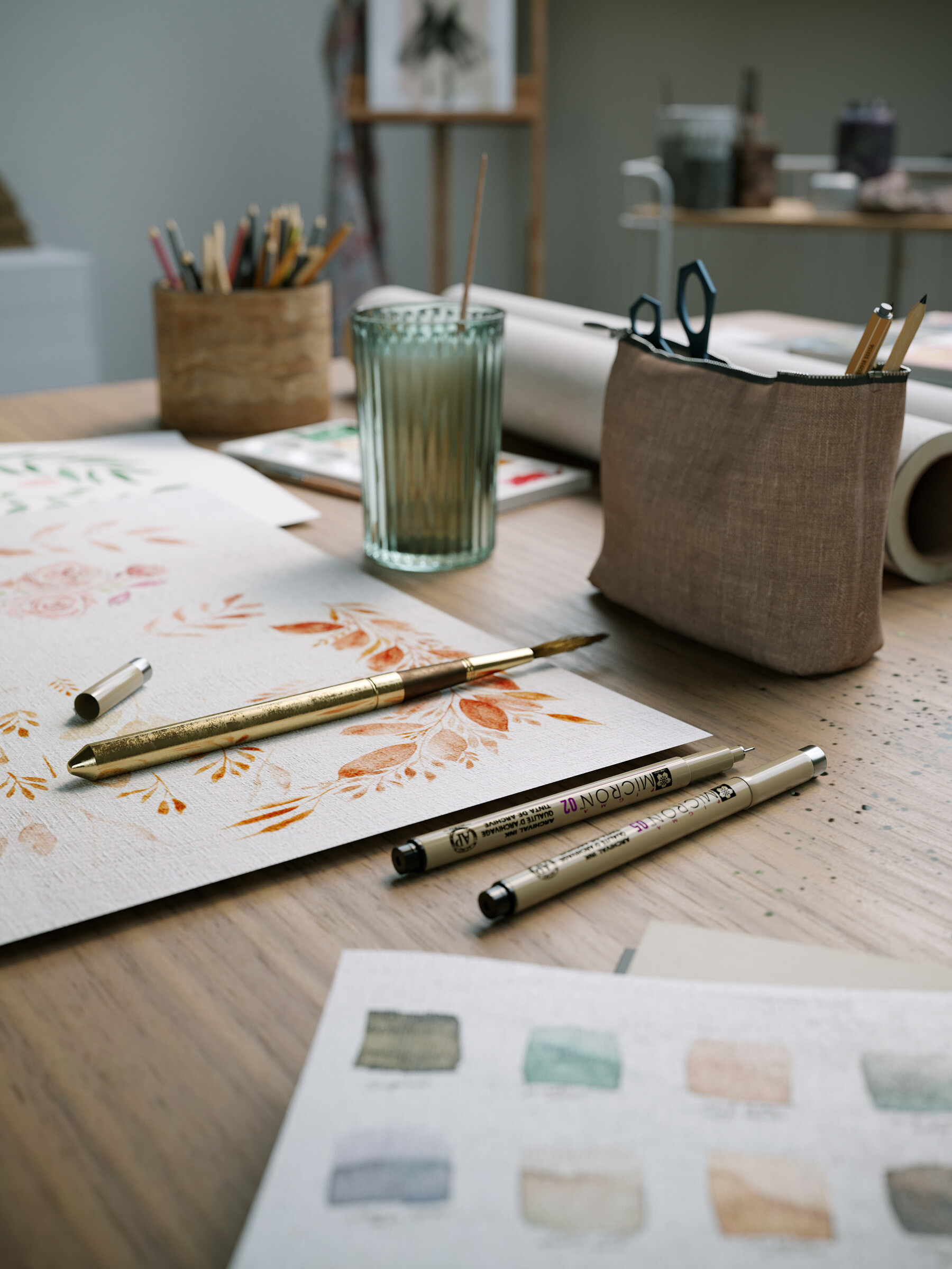 ArtStation - Watercolor room interior scene | Resources