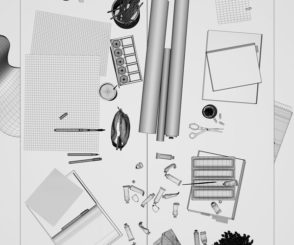 ArtStation - Watercolor room interior scene | Resources