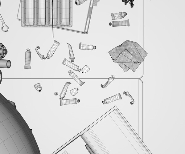 ArtStation - Watercolor room interior scene | Resources