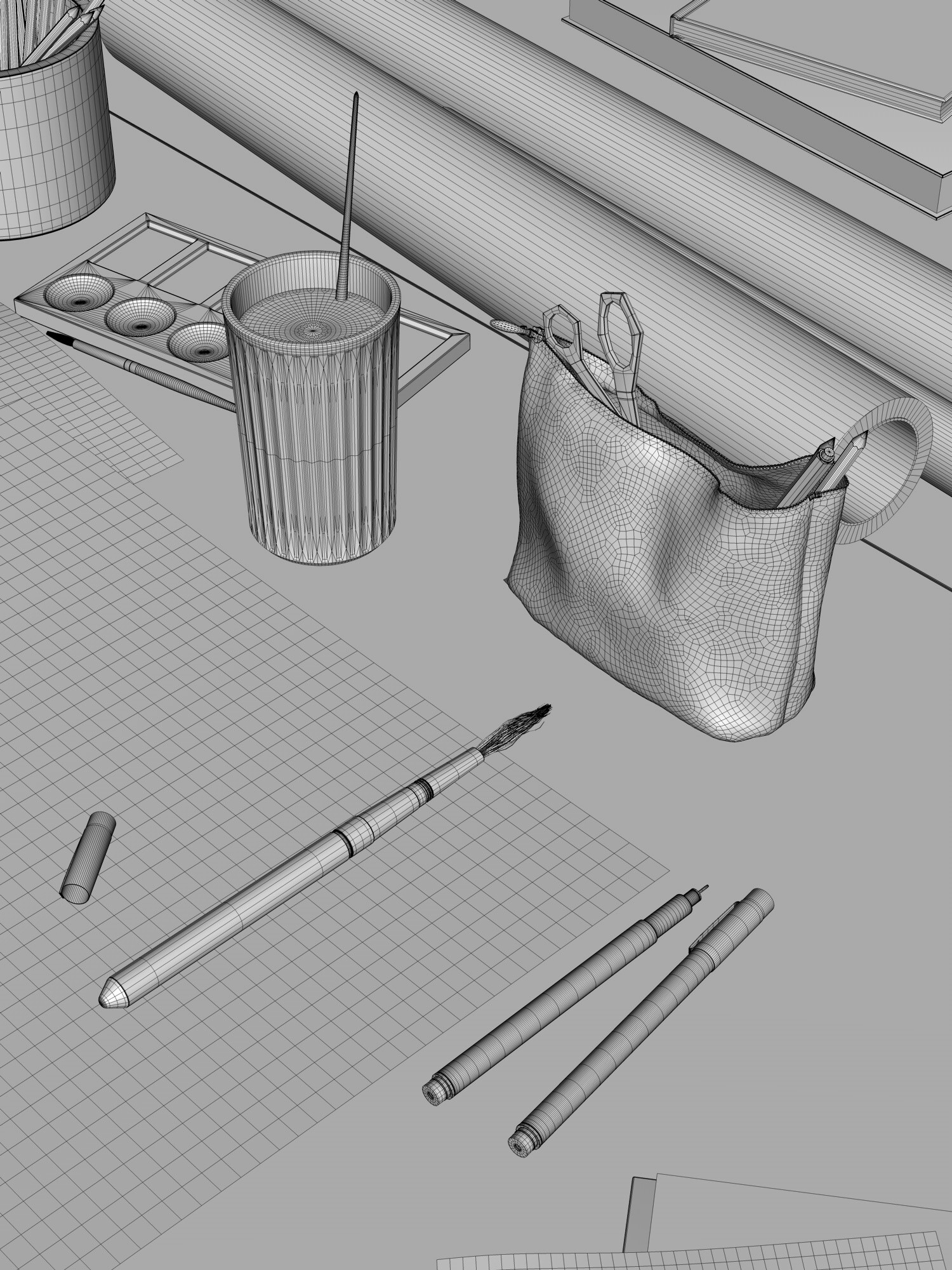 ArtStation - Watercolor room interior scene | Resources