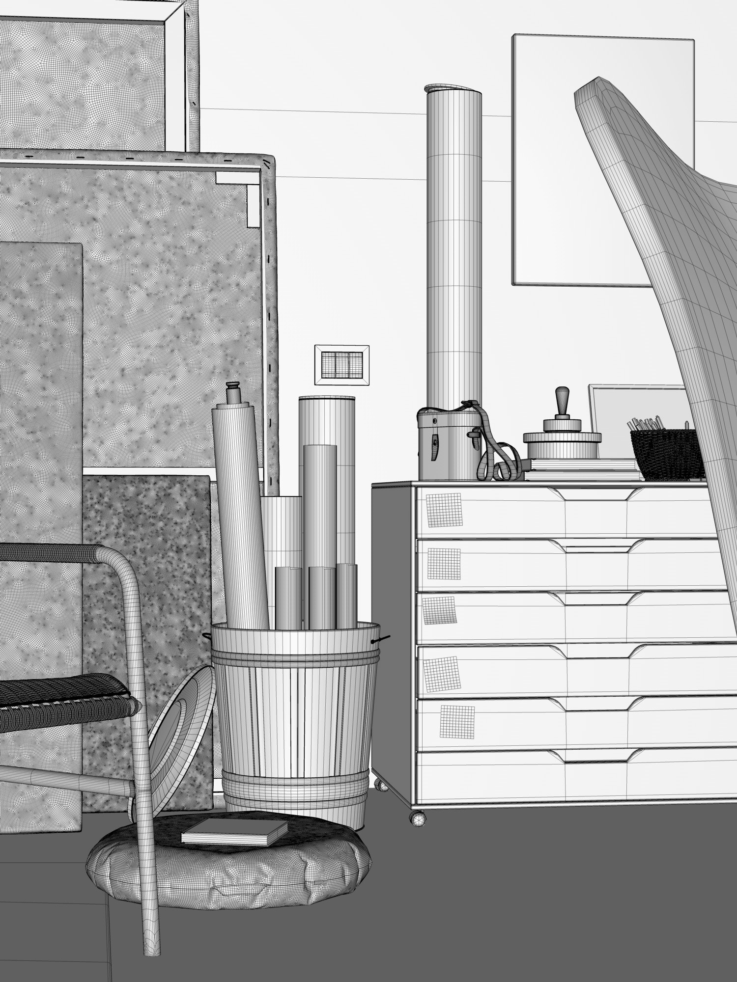 ArtStation - Watercolor room interior scene | Resources