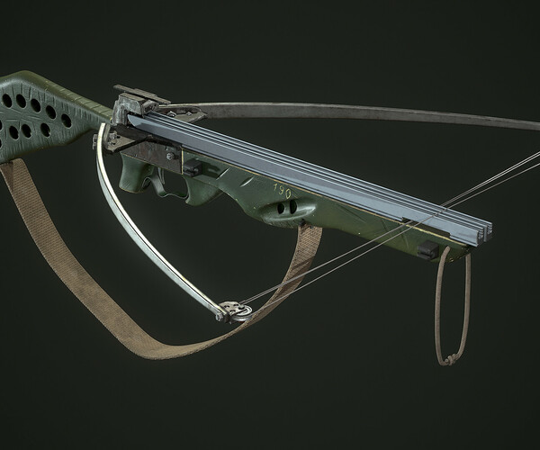 ArtStation - Custom CrossBow Rigged | Game Assets