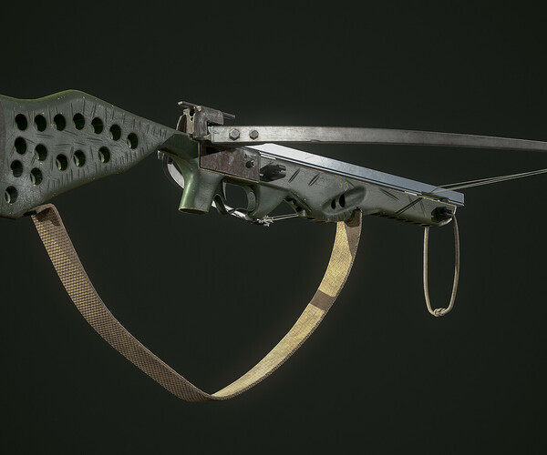 ArtStation - Custom CrossBow Rigged | Game Assets