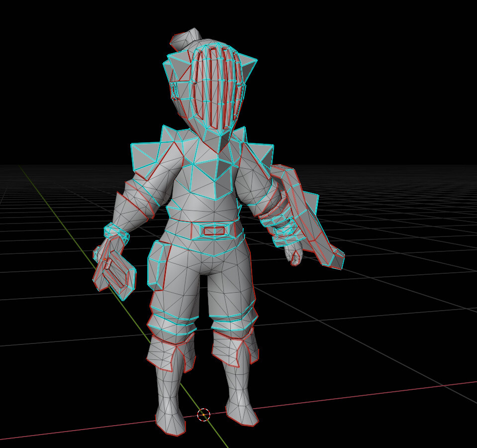 ArtStation - Low poly Knight | Game Assets