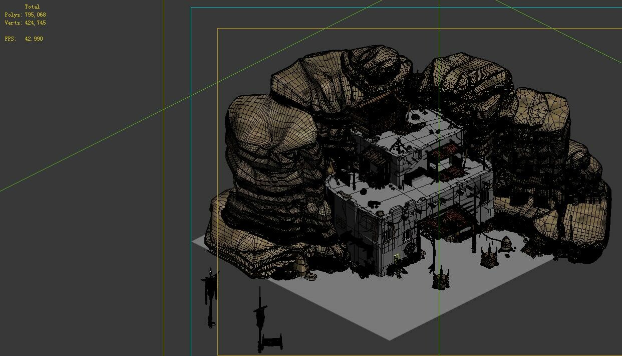 ArtStation - Desert Gobi - Cottage Main House 04 | Game Assets