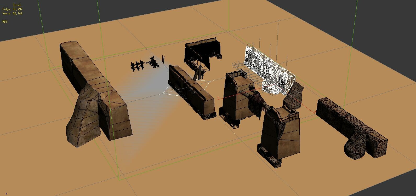 ArtStation - Desert Gobi - Earth Wall | Game Assets