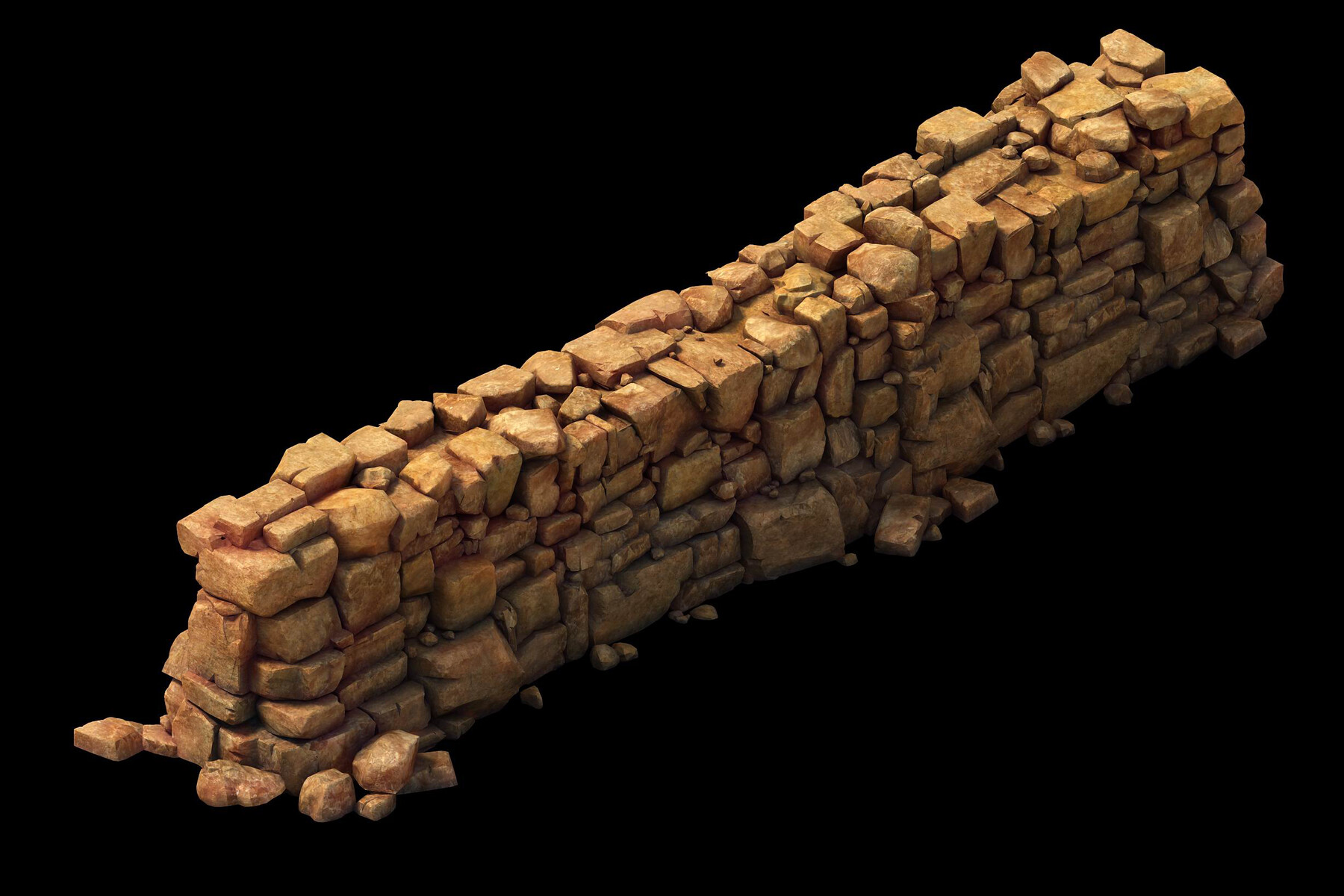 ArtStation - Desert Gobi - Earth Walls | Game Assets