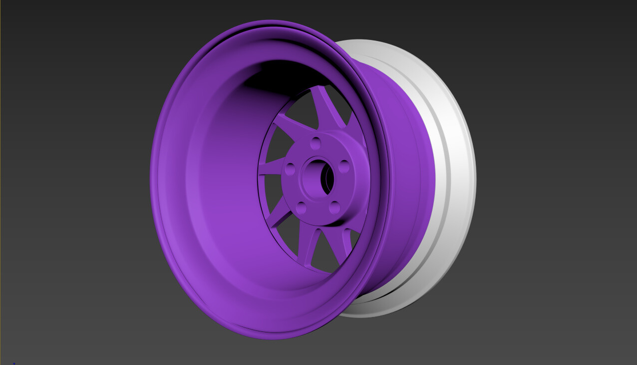 ArtStation - OZ TURBO Custom wheel | Game Assets