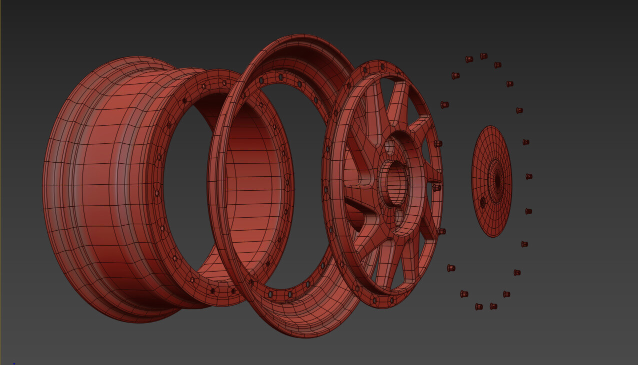 ArtStation - OZ TURBO Custom wheel | Game Assets