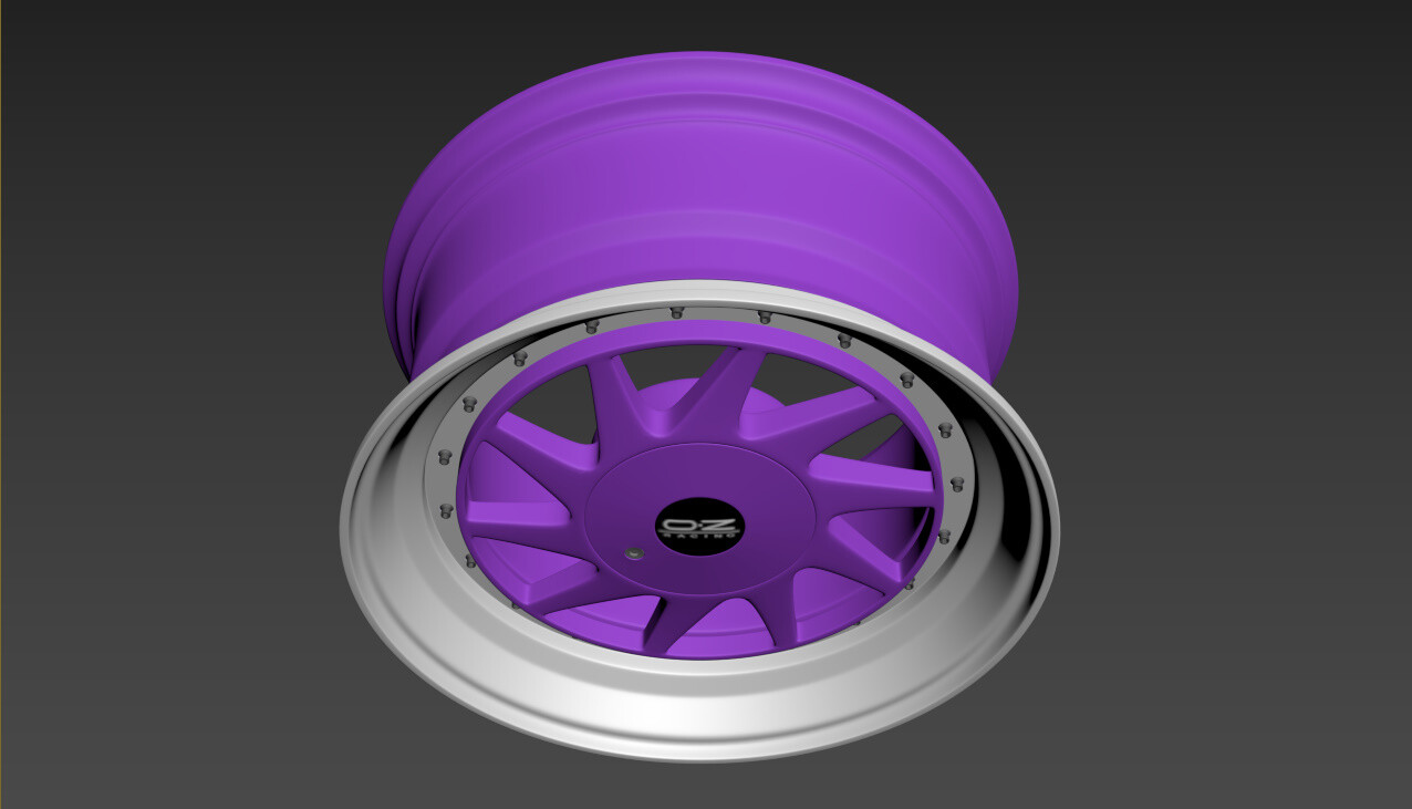 ArtStation - OZ TURBO Custom wheel | Game Assets