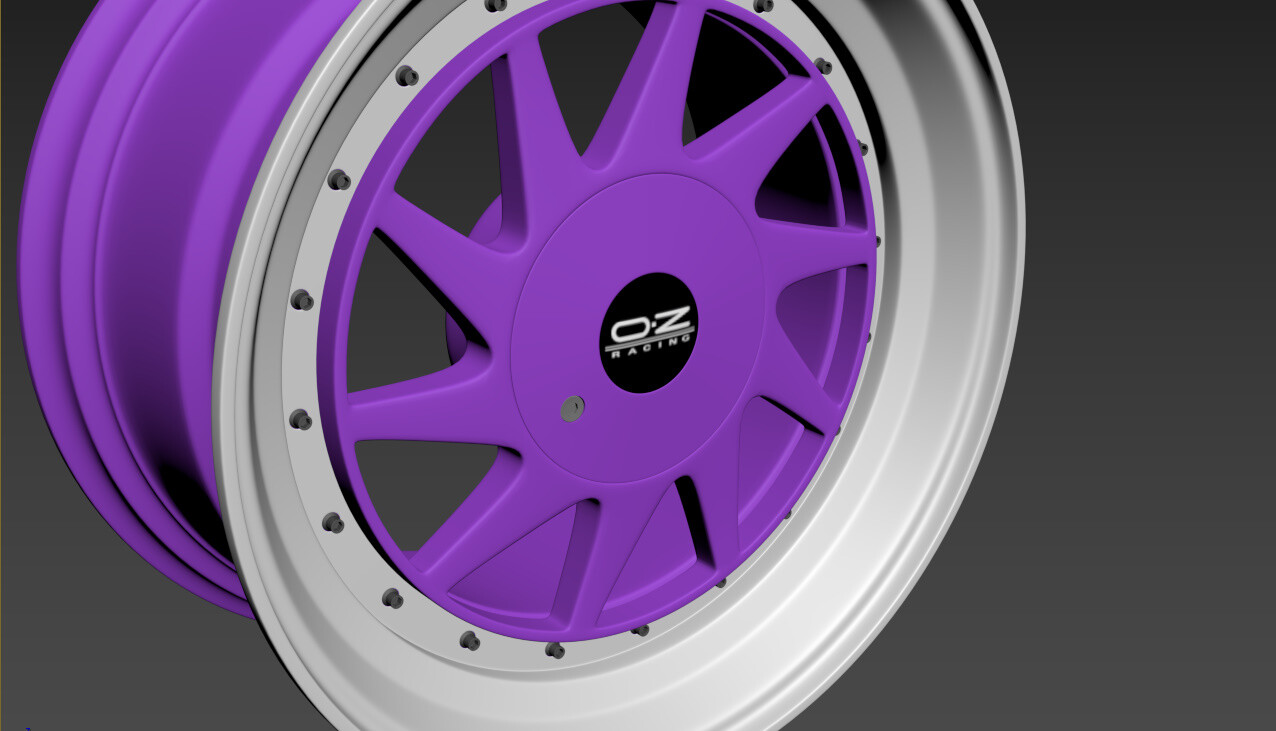 ArtStation - OZ TURBO Custom wheel | Game Assets