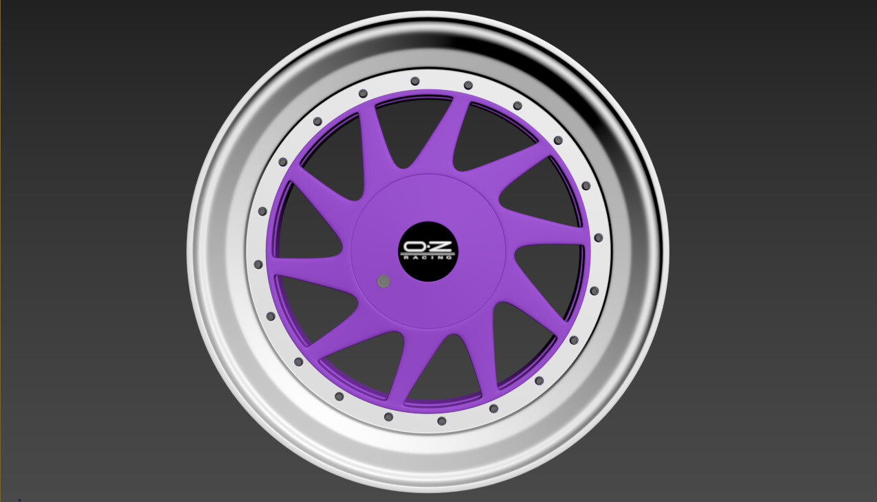 ArtStation - OZ TURBO Custom wheel | Game Assets