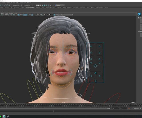 ArtStation - Realistic Female Rigged model | Game Assets