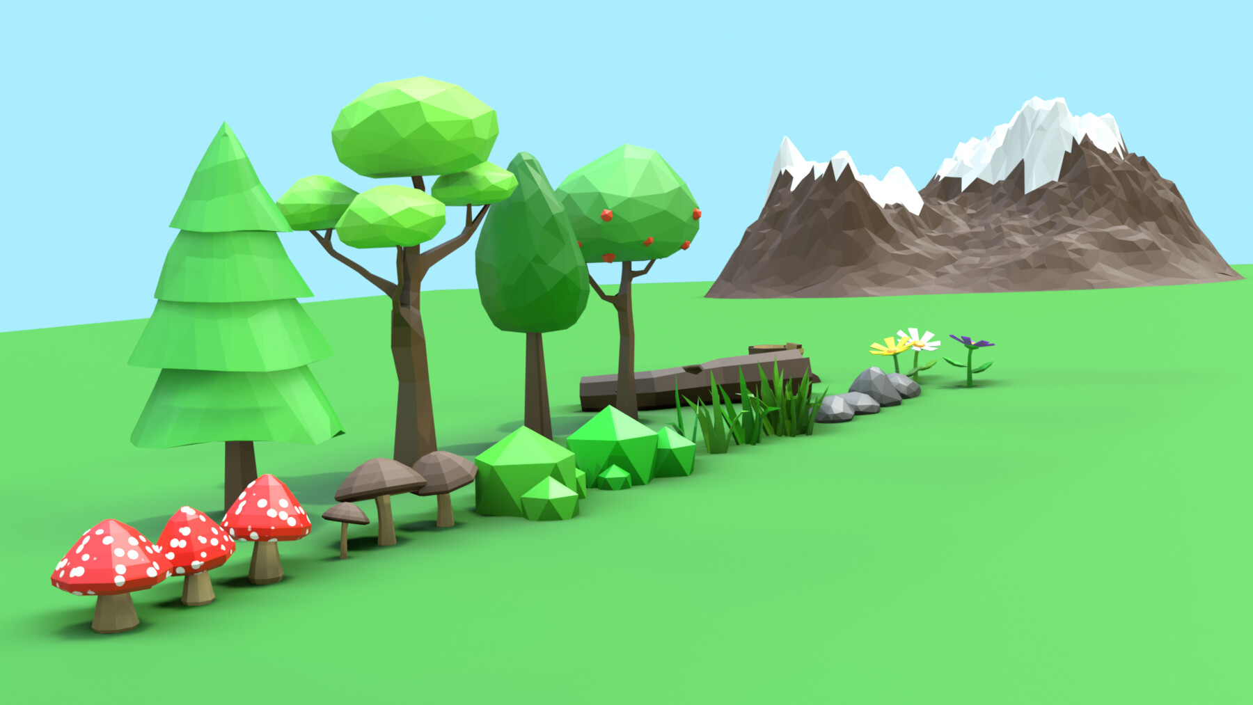 ArtStation - Low Poly Nature Assets | Resources