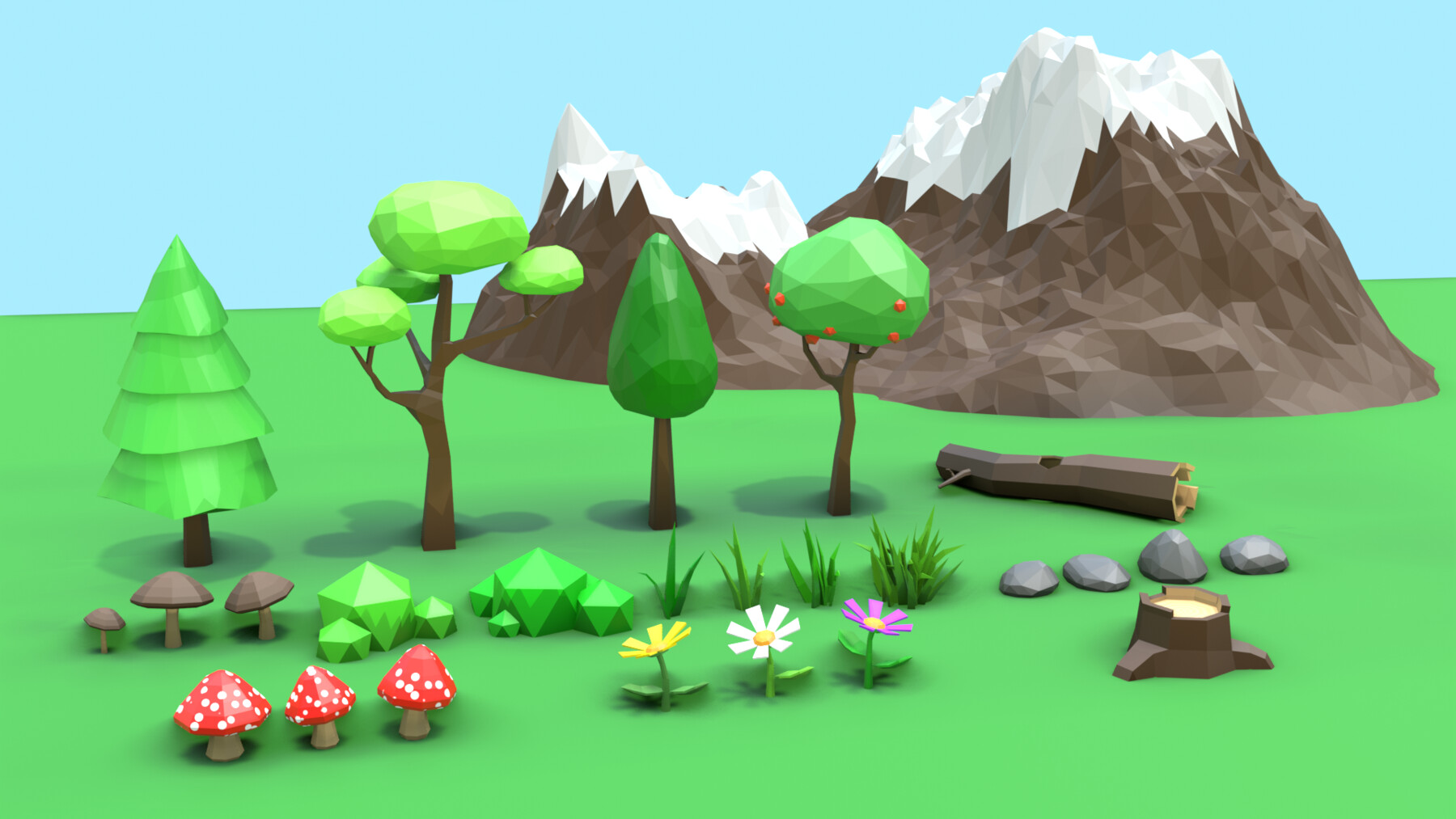 ArtStation - Low Poly Nature Assets | Resources