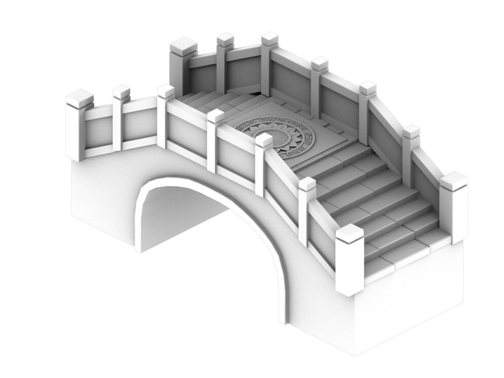 ArtStation - Stone arch bridge | Game Assets
