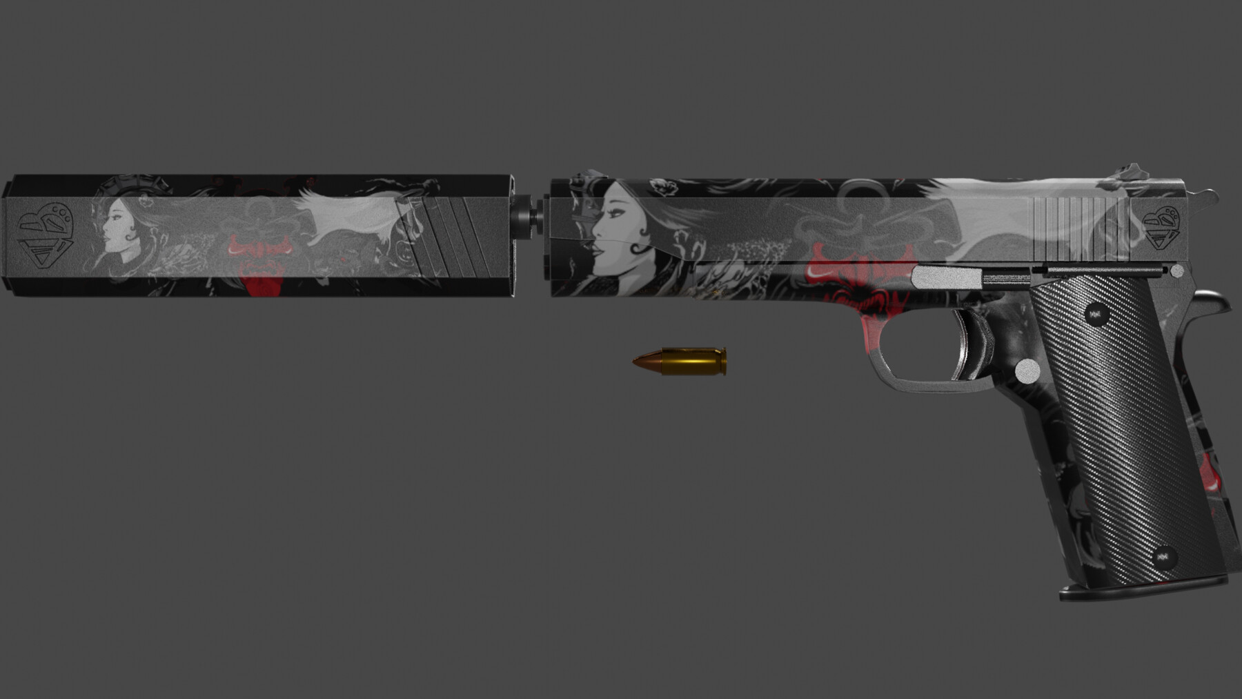 ArtStation - Semi-Automatic Pistol | Game Assets