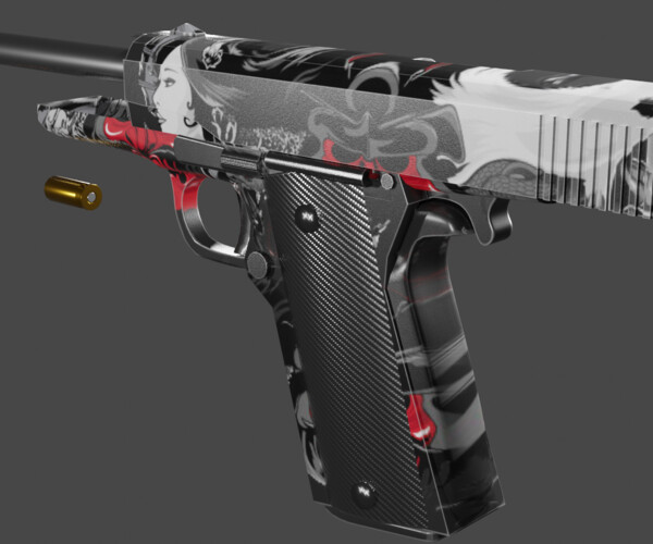 ArtStation - Semi-Automatic Pistol | Game Assets