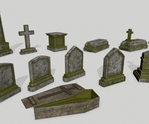 ArtStation - Tombstone Set | Game Assets