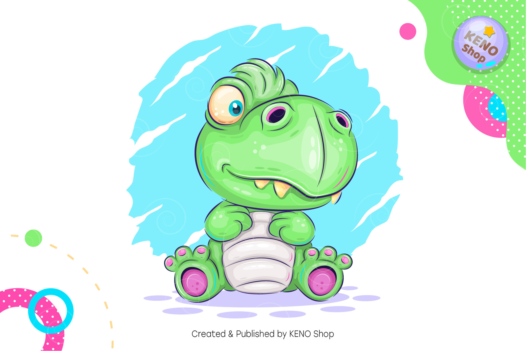 ArtStation - Cartoon Little Dino. | Artworks