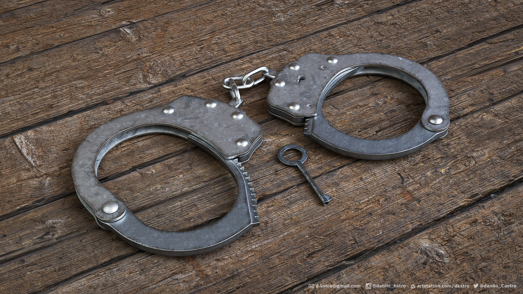 ArtStation - HandCuffs | 3D model | 4k Textures | Resources