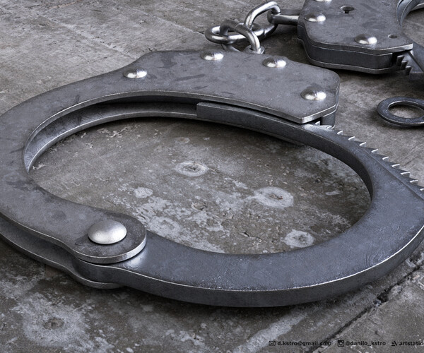 ArtStation - HandCuffs | 3D model | 4k Textures | Resources