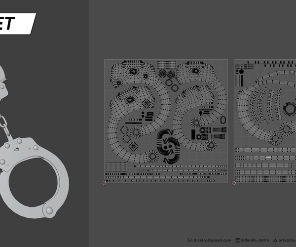 ArtStation - HandCuffs | 3D model | 4k Textures | Resources