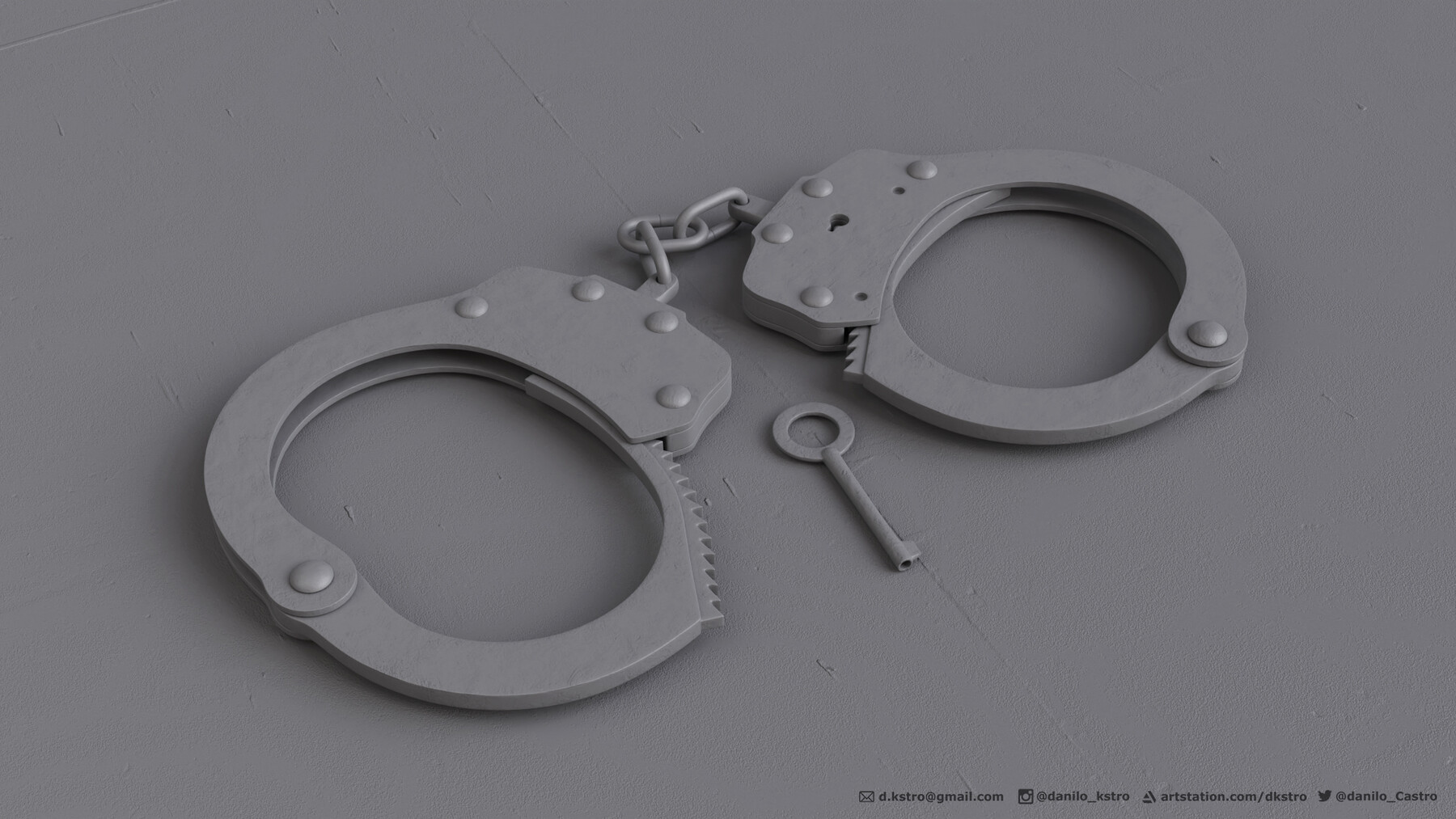 ArtStation - HandCuffs | 3D model | 4k Textures | Resources
