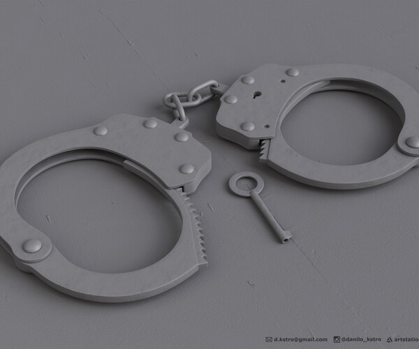 ArtStation - HandCuffs | 3D model | 4k Textures | Resources