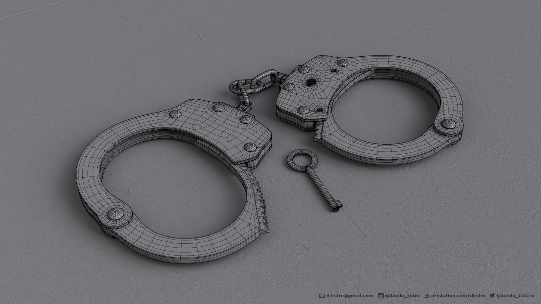 ArtStation - HandCuffs | 3D model | 4k Textures | Resources