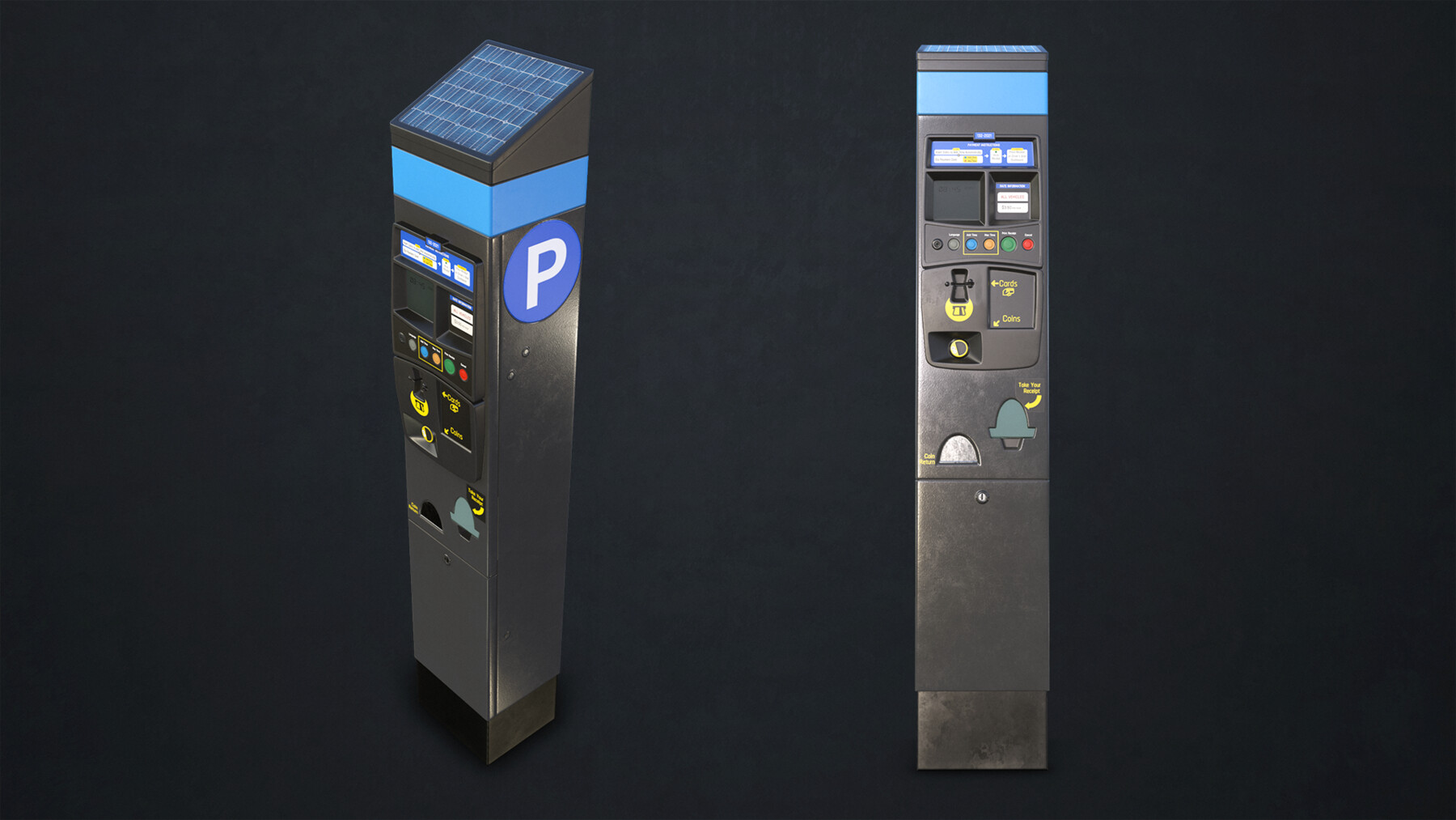 ArtStation - Parking Meter - Low Poly | Game Assets