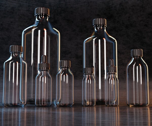 ArtStation - 3D Glass Container Big Pack of 322 Models | Resources