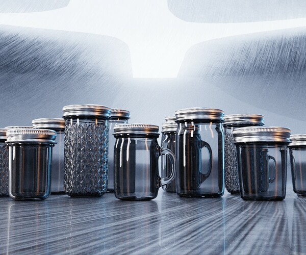 ArtStation - 3D Glass Container Big Pack of 322 Models | Resources
