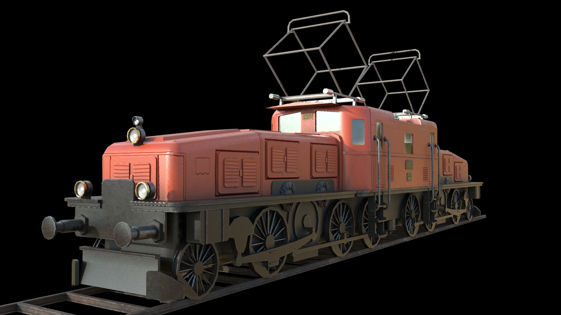 ArtStation - Crocodile Ce 6/8 Locomotive Train Model Low & Mid Poly ...
