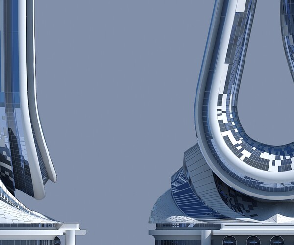 ArtStation - 3D Futuristic Skyscraper collection 401 | Resources