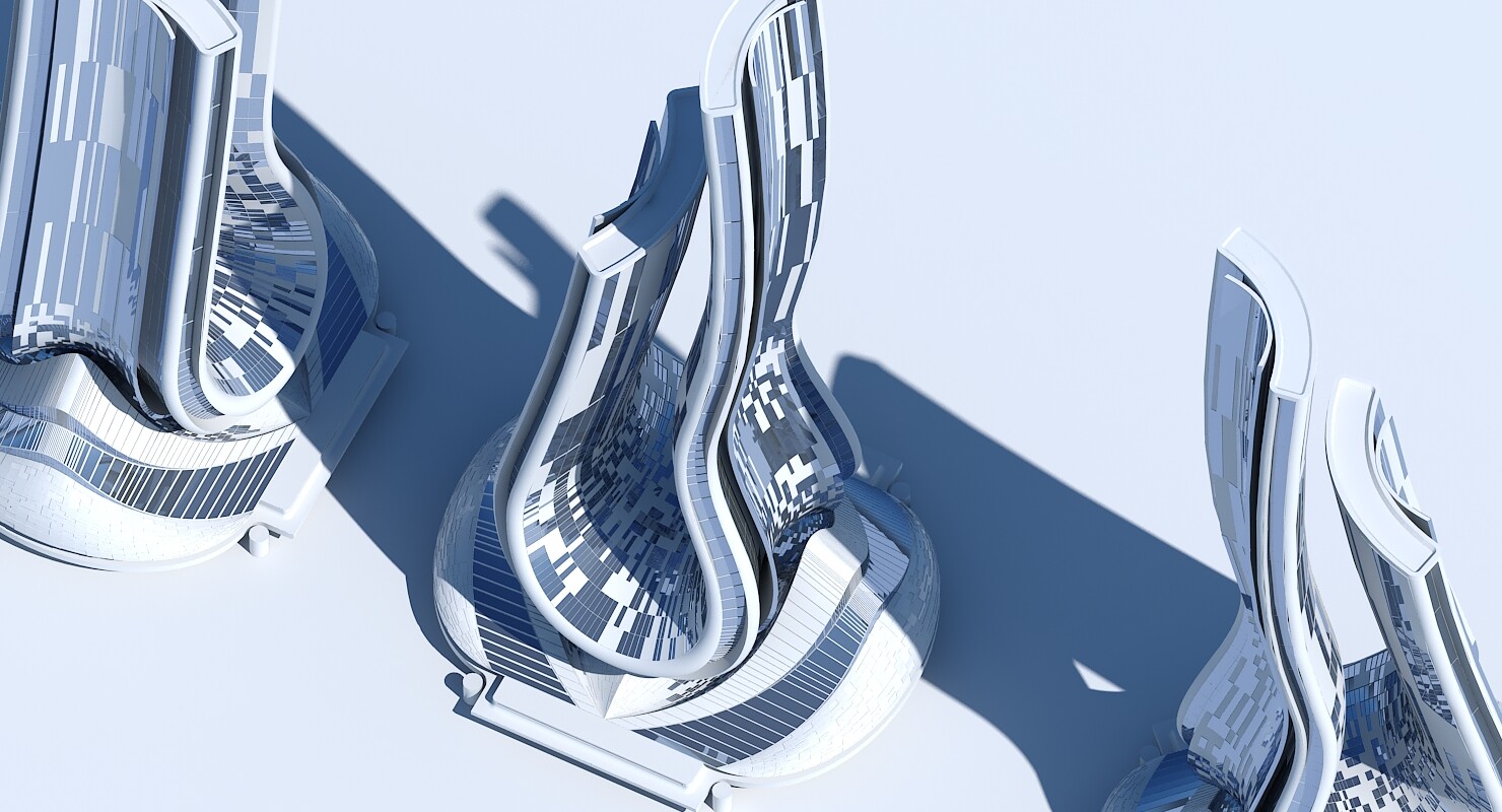 ArtStation - 3D Futuristic Skyscraper collection 401 | Resources