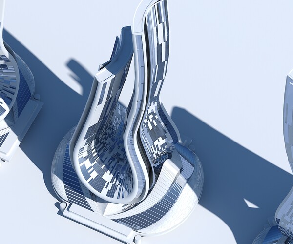 ArtStation - 3D Futuristic Skyscraper collection 401 | Resources
