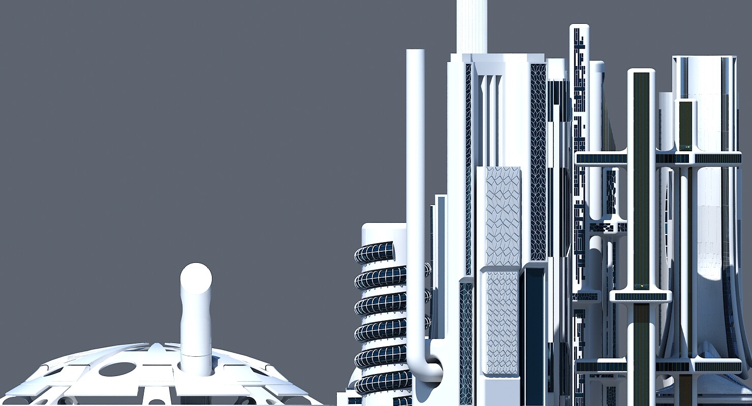 ArtStation - 3D Futuristic Skyscraper collection 401 | Resources