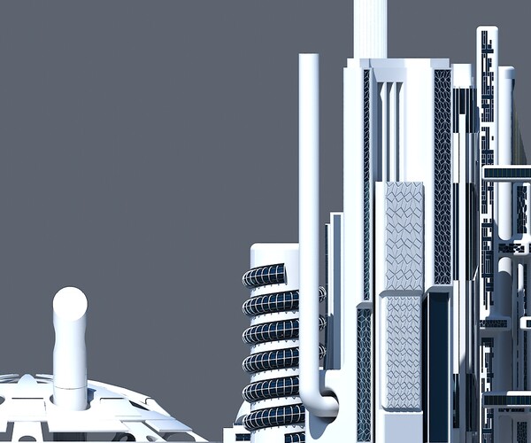 ArtStation - 3D Futuristic Skyscraper collection 401 | Resources