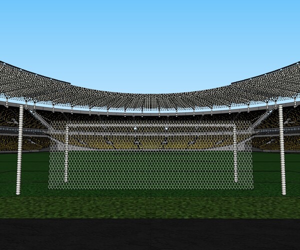 ArtStation - Fictional old stadium: Bowl with new roof | Game Assets