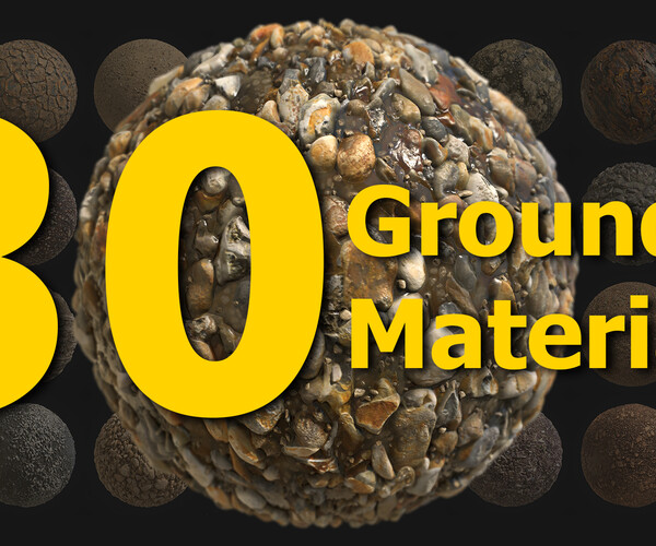 ArtStation - 30 Ground Materials - SBSAR | Resources