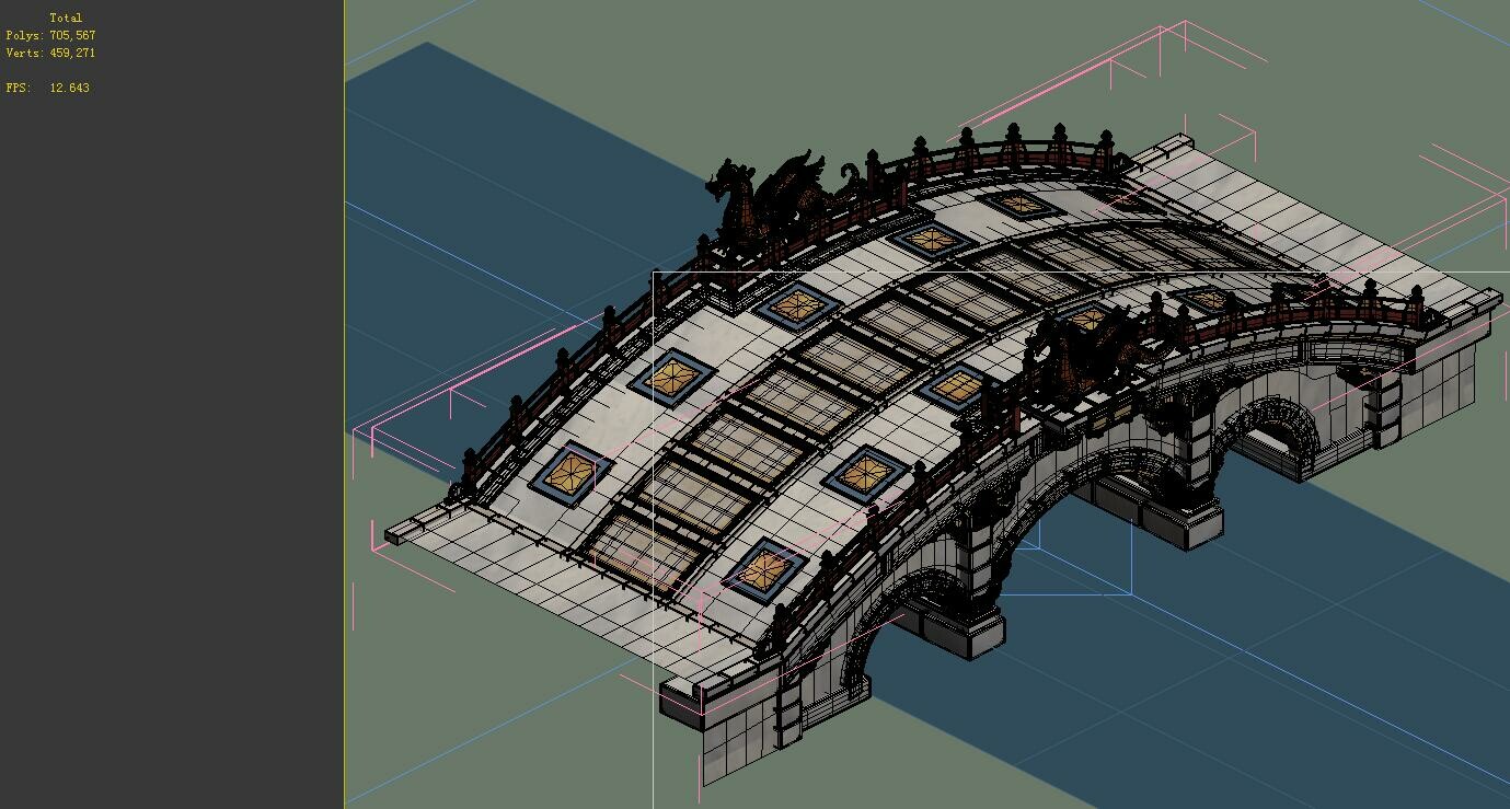 ArtStation - City Building - Stone Bridge 13 | Game Assets