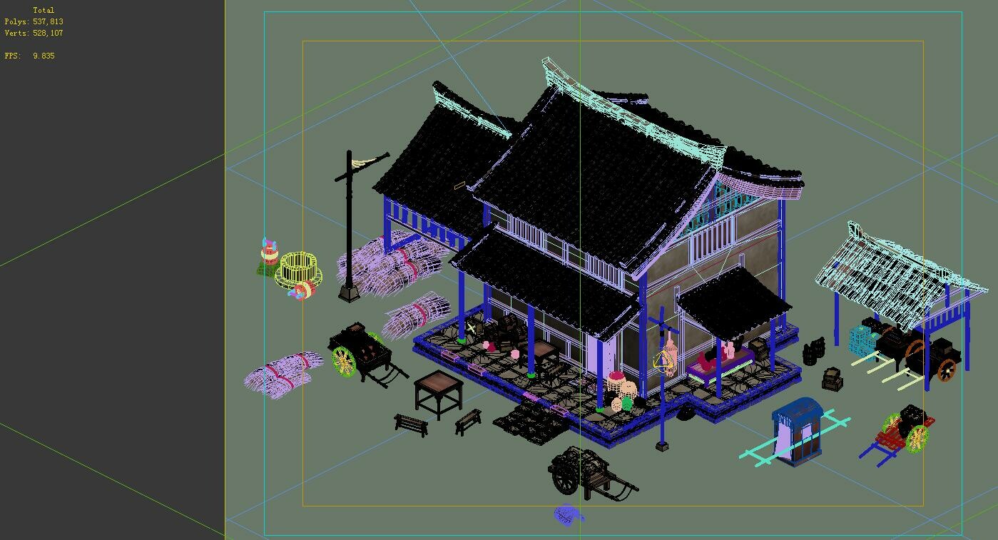 ArtStation - Game Model - City - Inn Hotel | Game Assets